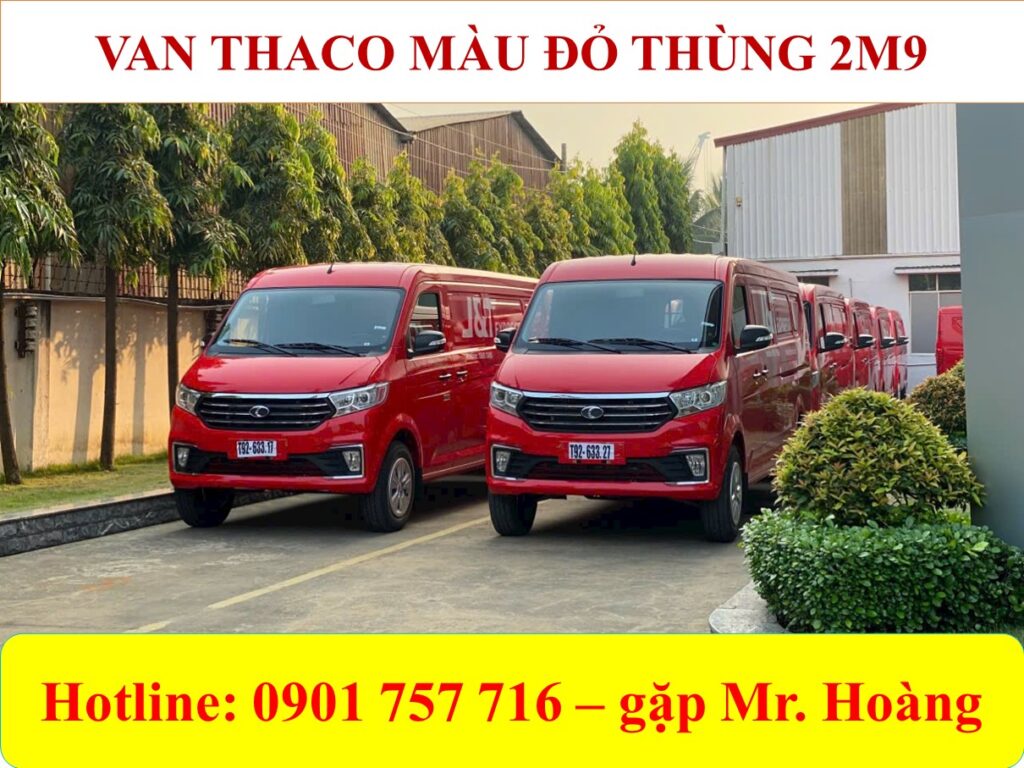 XE TẢI VAN THACO MÀU SƠN THEO YÊU CẦU KHÁCH HÀNG